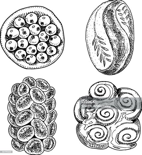 빵과 빵 도넛 과일 파이입니다 컵 케 익과 달콤한 롤빵 또는 긴 로프 및 케이크 레이블 및 메뉴 베이커리가 게에 대 한 오래 된