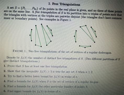 Solved 2 Free Triangulations A Set S P1p3n Of 3n