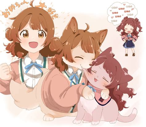 Hanami Saki And Hanami Ume Idolmaster And More Drawn By Hutaba Danbooru