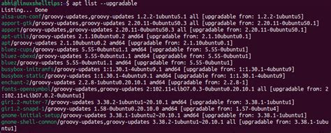 How To List All Upgradable Packages In Ubuntu Debian And Mint
