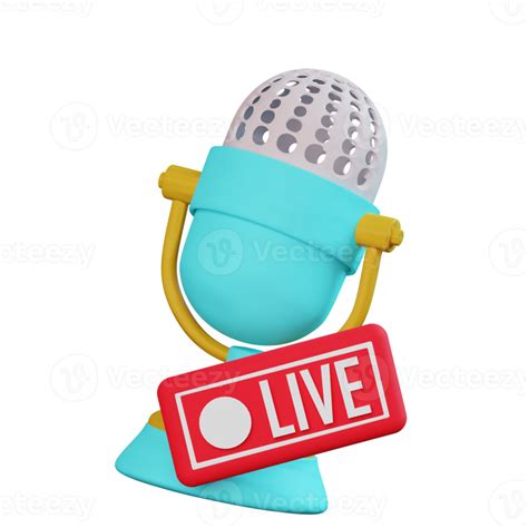 Live Podcast 3d Icon 21613350 Png