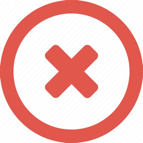 Close Denied Round X Icon