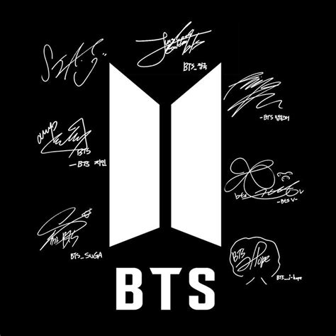 Bts Signed Poster Modern Poster Layouts