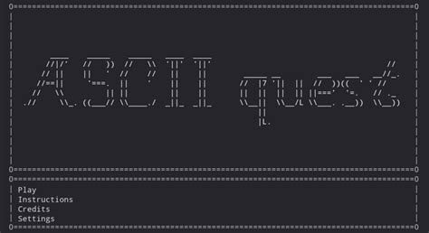 Ascii Quest A Text Based And Ascii Based Adventure Web Game Ritchio