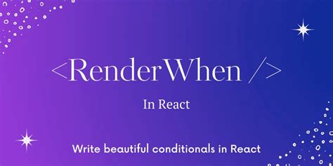 Dako Mumladze On Linkedin React Beautiful Conditional Rendering With