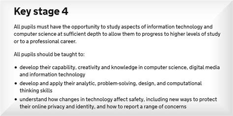 Secondary Babe Coding Curriculum Key Stage 4