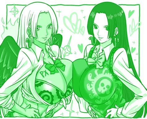 Boa Hancock S Snake Seraphim One Piece One Piece Girls Black Hair Bra Breast Press