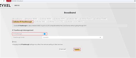 How To Configure Bridge Mode On Zyxel Mobile Router — Zyxel Community