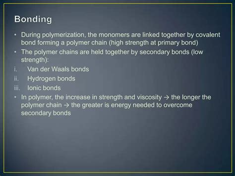 Polymerization And Structure Of Polymers Ppt