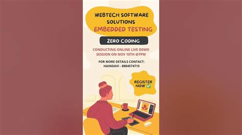 Conducting Online Live Demo Session On Embedded Testing 📞8884574715