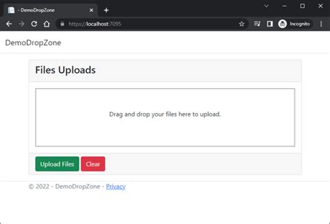 Upload Multiple Files In ASP NET Core Using Dropzone Js Tutexchange