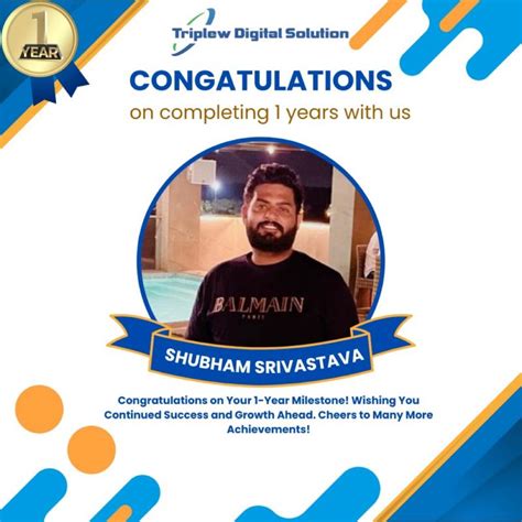 Shubham Srivastava On Linkedin I Am Happy To Share That I Have Completed One Year In Think Digital