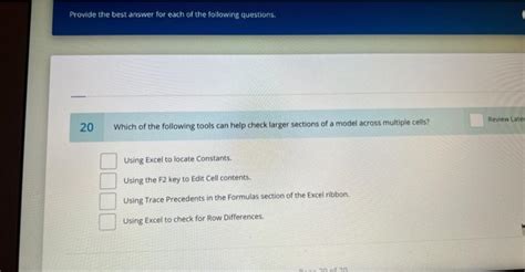 solved provide the best answer for each of the following