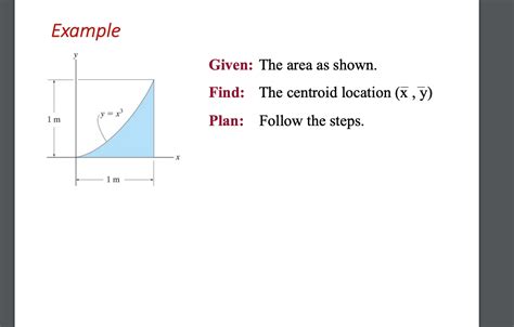 Solved Examplegiven The Area As Shownfind The Centroid