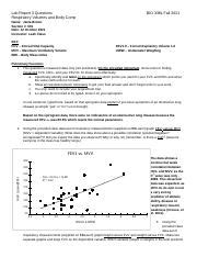 Lab Report 3 Pulmonary Function And Body Composisiton Docx Lab Report 3 Questions Respiratory