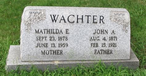 John August Wachter 1871 1921 Find A Grave Memorial