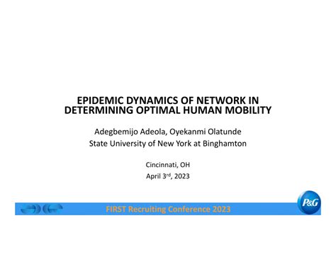 pdf epidemic dynamics of network in determining optimal human mobility