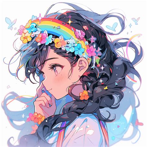 Colorful Girl By Elffyie On Deviantart