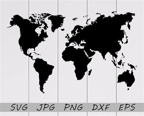 World Map Vector Continents