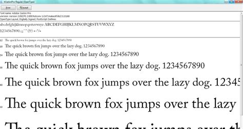 Adobe Caslon Pro Regular Font Free Download