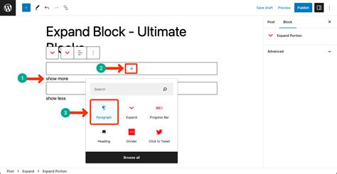 How To Use The Expand Block Ultimate Blocks