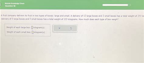 solved module knowledge checkquestion 18a fruit company