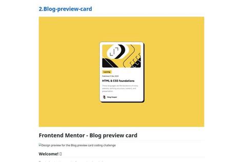 Frontend Mentor Blog Preview Card Coding Challenge Solution