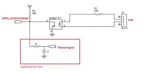 Pwm Detect Ring Signal Using A Low Pass Filter Electrical Engineering Stack Exchange