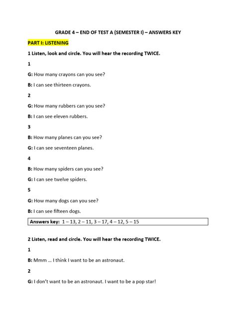 Answers Key Pdf