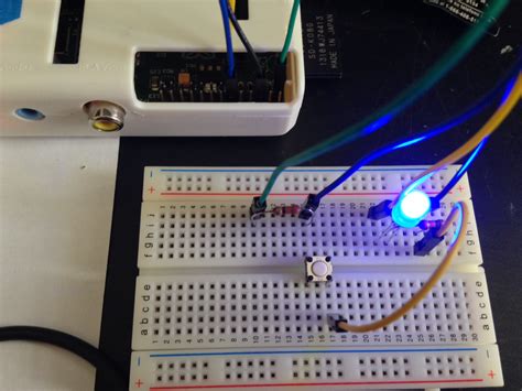 solved write code that will toggle the led that means