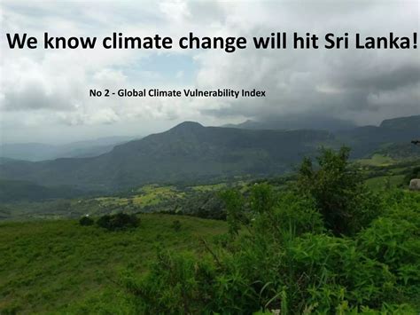 Ecosystem Based Adaptation For Sri Lanka Ppt