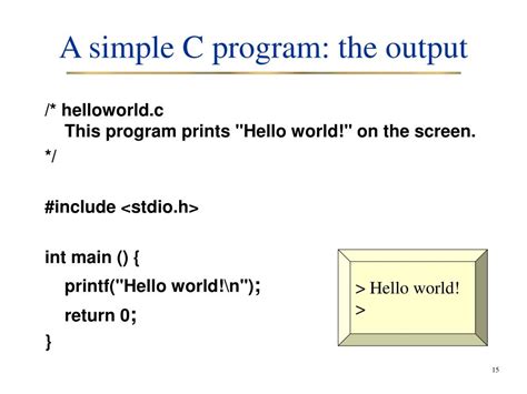 PPT A Simple C Program PowerPoint Presentation Free Download ID