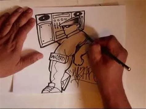 How To Draw Graffiti Characters Step By Step On Paper
