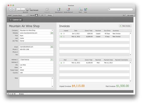 The Mac Office Estimates And Invoices Filemaker Pro 12 Starter Solution