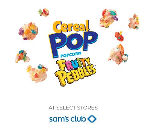 Free Cereal POP Popcorn Fruity Pebbles at Sam's