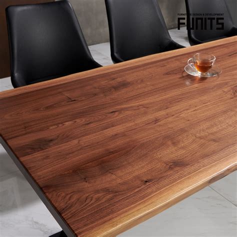 퍼니츠 북미산 호두나무 우드슬랩 1800~2400 통원목 테이블 6인 8인 식탁 티몬