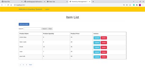 Github Ambikagupta Inventory Management System