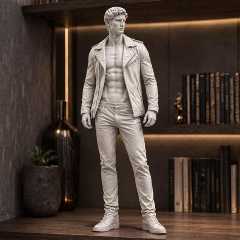 Modern Male Statue Stl Fashion Figure 3d Print Files Stylish