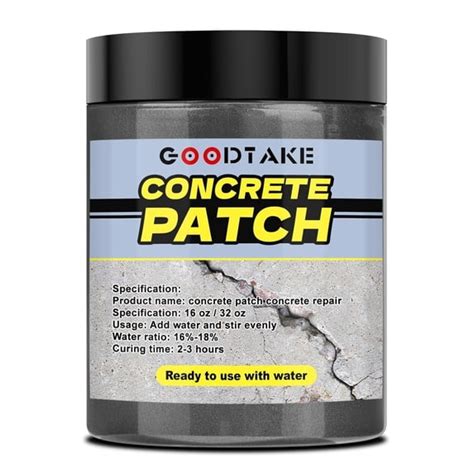 Goodtake Concrete Repair Concrete Patch For Repairing Spalls And