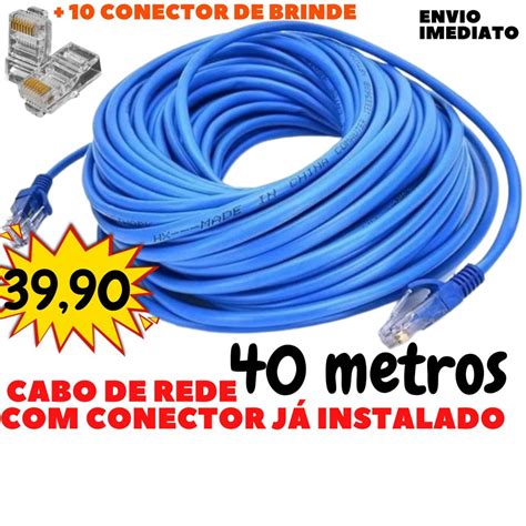 Cabo De Rede De Internet Ja Vem Com Conector M M M M M M M Cat Shopee Brasil