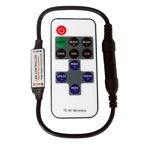 Icoco Dc5v 24v 11 Keys Rf Wireless Remote Led Controller Mini Dimmer Controller For Single Color