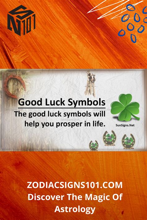 Good Luck Symbols Life Under The Spell Of Luck Zodiacsigns101 Good