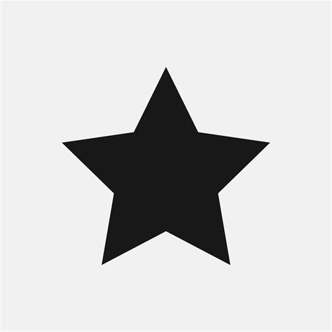 Black Star Outline Icon Vector Design On White Background 4341133