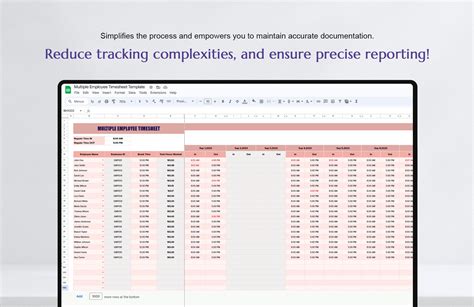 Multiple Employee Timesheet Template In Excel Google Sheets Download Template Net