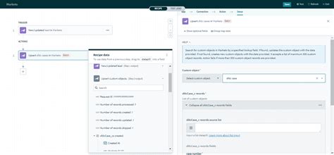 Workato Connectors Marketo Upsert Custom Objects Action Workato Docs