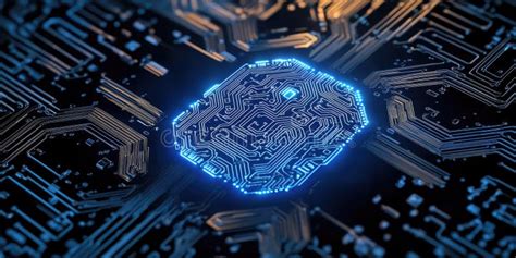 Computer Circuit Board With Blue Light Stock Image Image Of Circuit Contemporary 376562217