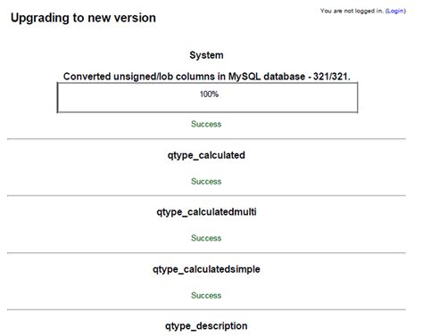 moodle upgrade and lms merging completed