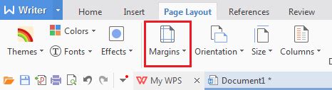 How To Setup The Page Margins In Writer