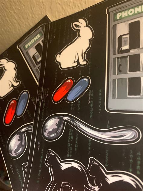 The Matrix Sticker Sheet 1999 Movie Film Keanu Reeves Neo Trinity Morpheus Deja Vu Cat Phone The Matrix Sticker Sheet 1999 Movie Film Keanu Reeves Neo Trinity Morpheus Deja Vu Cat Phone
