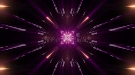 Seamless Looped 3d Rendering Animation Of An Futuristic Scifi Tunnel